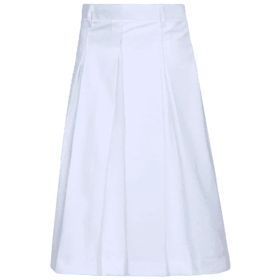 Amity Girls White Summer Skirt - Lightweight & Breathable School Uniform