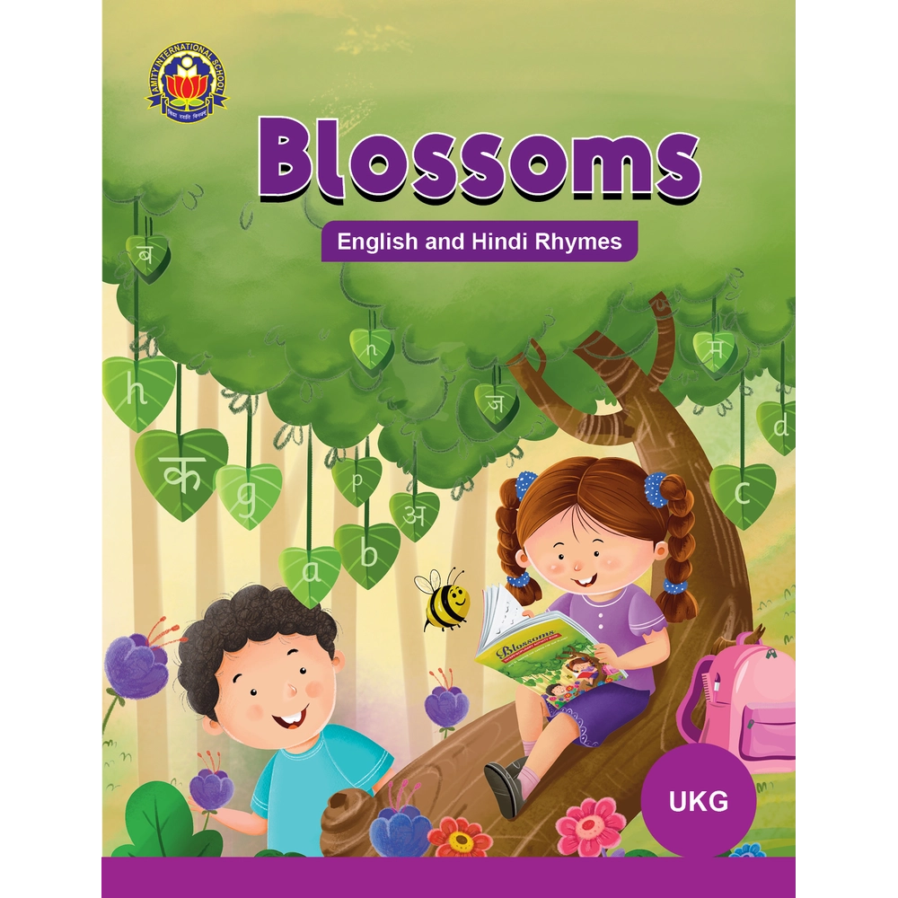 Blossoms English and Hindi Rhymes - Short Rhymes Book for UKG