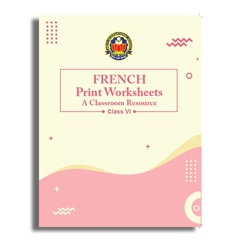 Buy Amity French Print Worksheets for Class VI | Printable Grammar ...