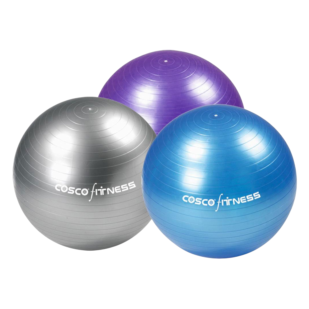 Cosco Gym Ball - 55 cm | Anti-Burst Exercise Ball for Yoga & Pilates