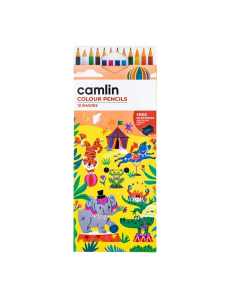 Buy Camlin Colour Pencils - Pack of 12 | Bright & Smooth Coloring