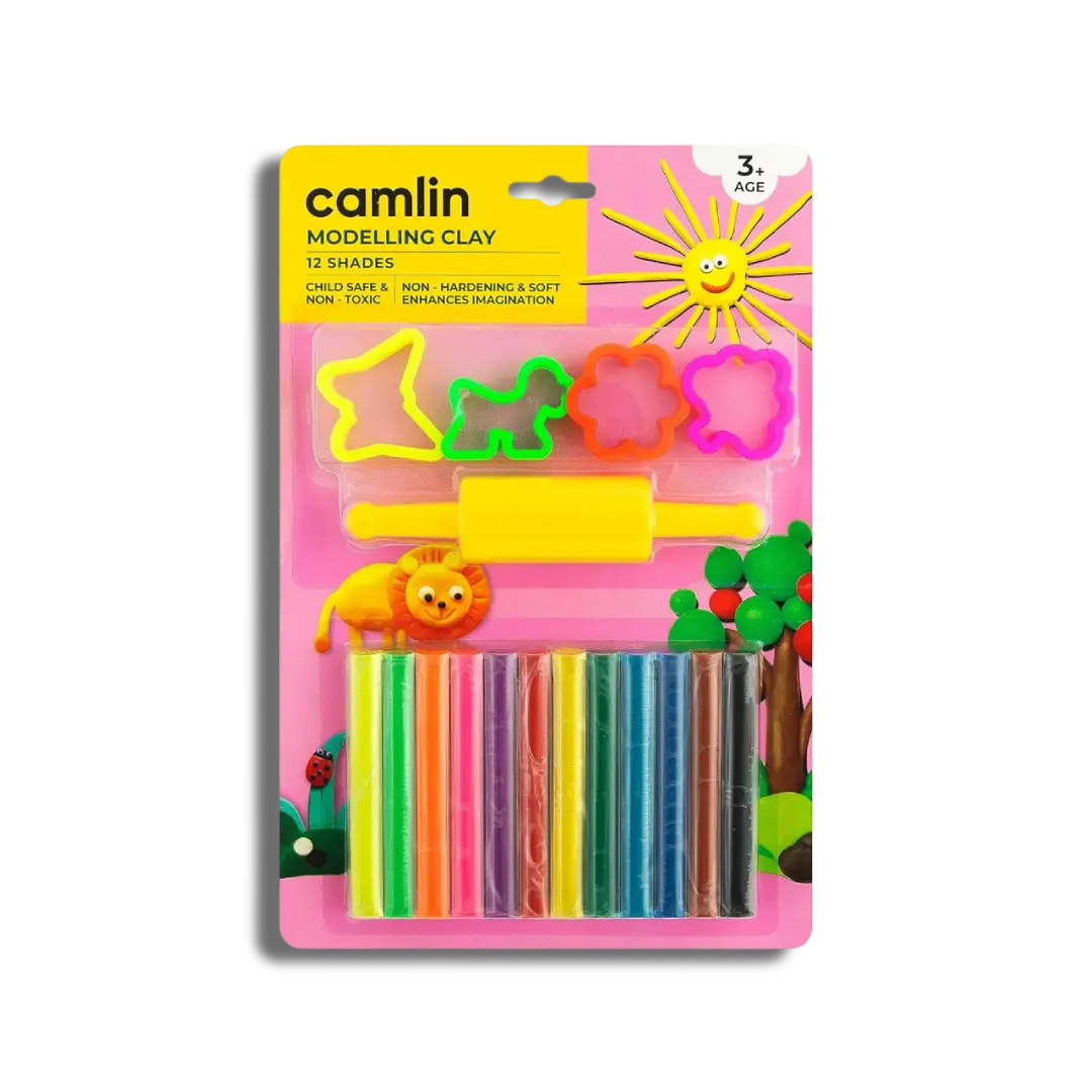 Buy Camlin Modelling Clay 200g - Pack of 6 Shades | Non-Hardening ...