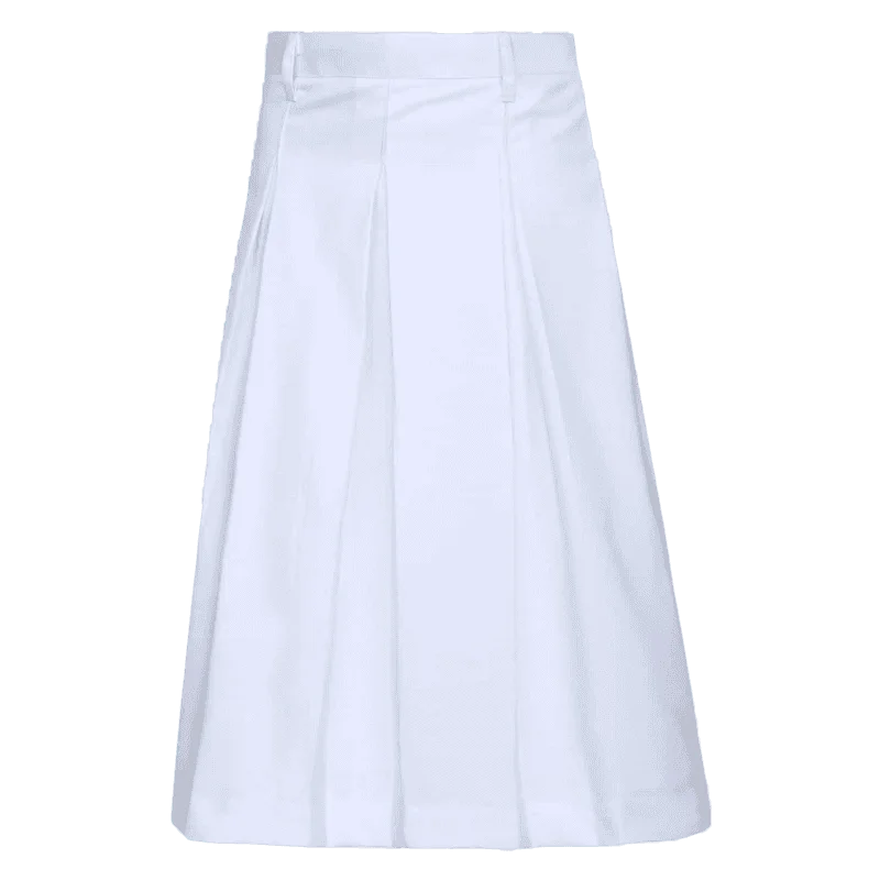 Amity Girls White Summer Skirt - Lightweight & Breathable School Uniform