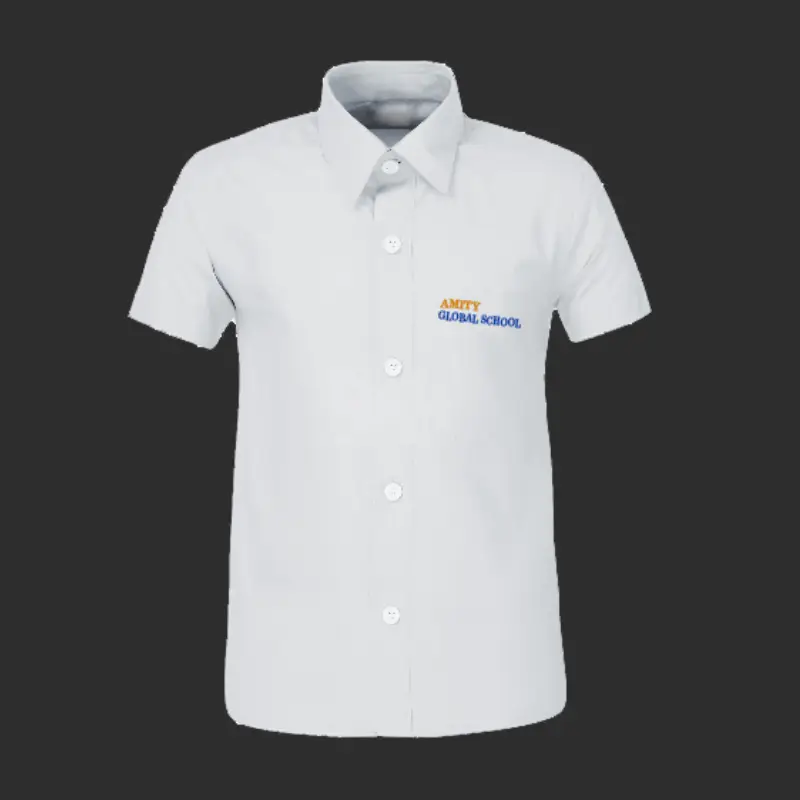 Amity Global School Boys Half Sleeve White Shirt - AGS School Uniform
